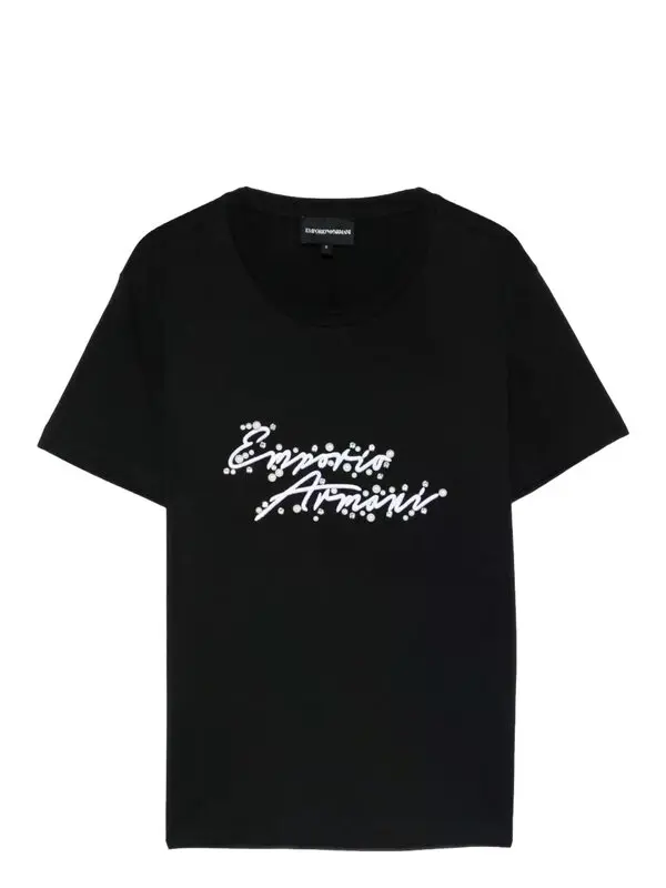 Emporio Armani Embellished T-shirt - Black