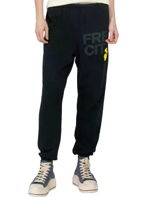 FREECITY Logo Track Pants - Blue