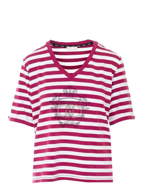 Liu Jo Striped T-shirt - Red