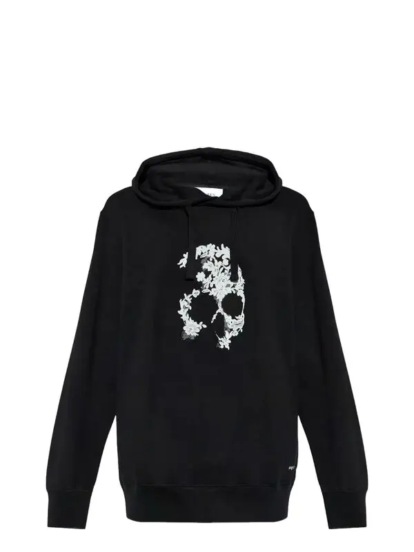 Alexander McQueen Skull-print Hoodie - Black