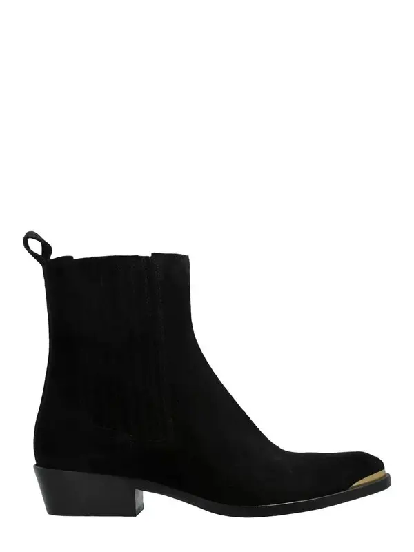 Isabel Marant Delano Suede Ankle Boots - Black
