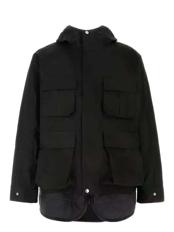 Sacai Ripstop Hooded Jacket - Black
