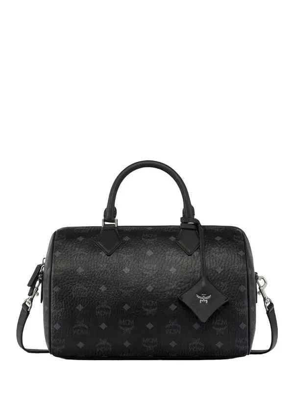 Mcm Ella Boston Tote Bag - Black