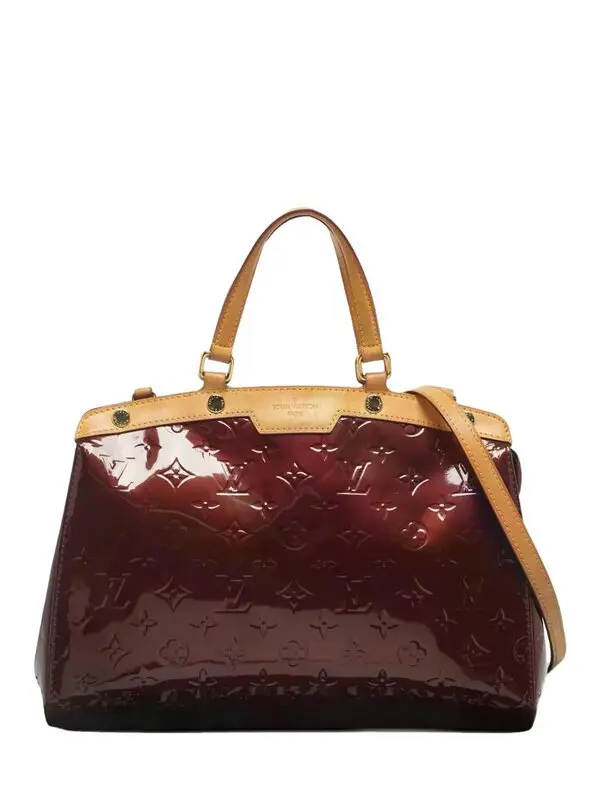 LOUIS VUITTON Fauviste Monogram Patent-leather Tote Bag - Red