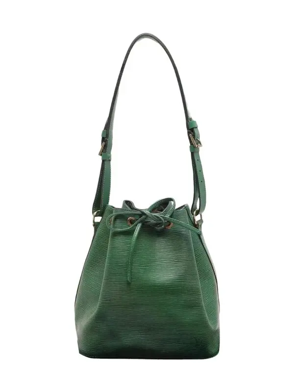 LOUIS VUITTON 1994 Petit Noé Leather Bucket Bag - Green