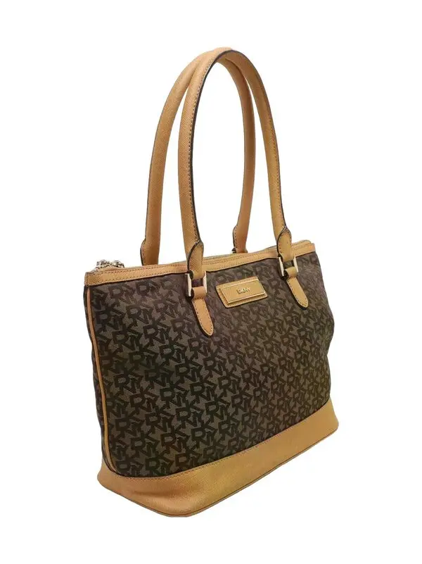Dkny Logo Tote Bag - Brown
