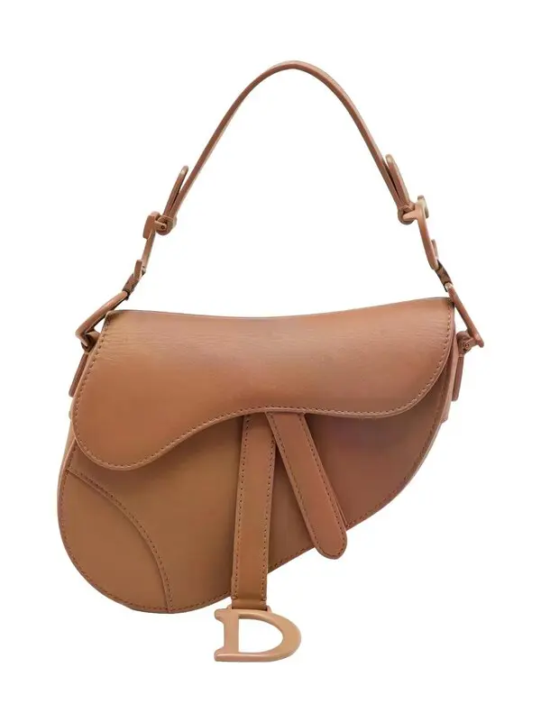 Dior 2019 Mini Saddle Leather Shoulder Bag - Neutrals