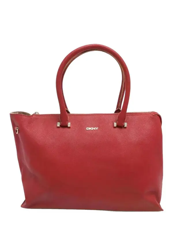 Dkny Bryant Park Leather Top-zip Tote - Red