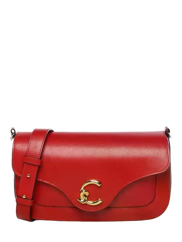 COCCINELLE C-me Logo Shoulder Bag - Red