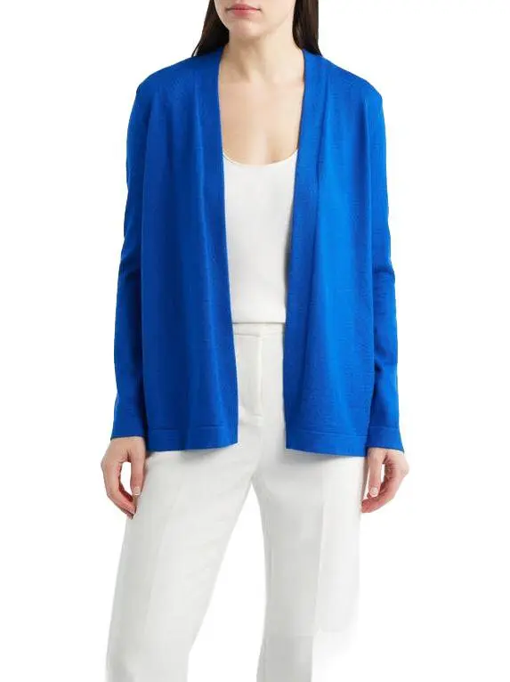 Anne Klein Chatham Open Front Cardigan - Santorini Blue