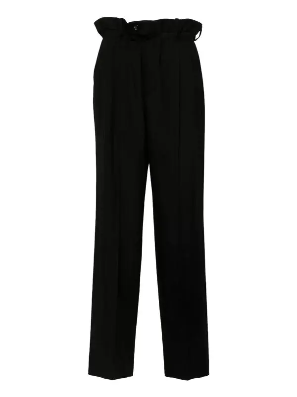 Gucci Paperbag-waist Trousers - Black