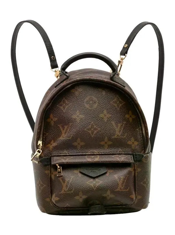 LOUIS VUITTON 2016 Monogram Mini Palm Springs Backpack - Brown