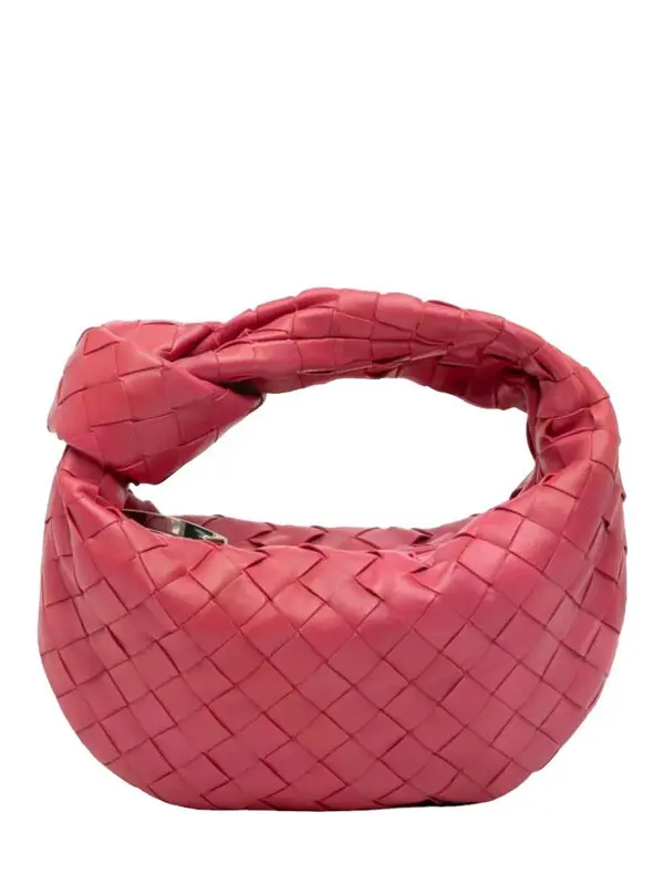 Bottega Veneta Mini Nappa Intrecciato Jodie Hobo Bag - Pink