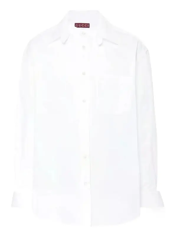 Gucci Button Cotton Shirt - White