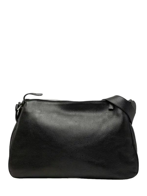Prada Vitello Top Zip Messenger Bag - Black