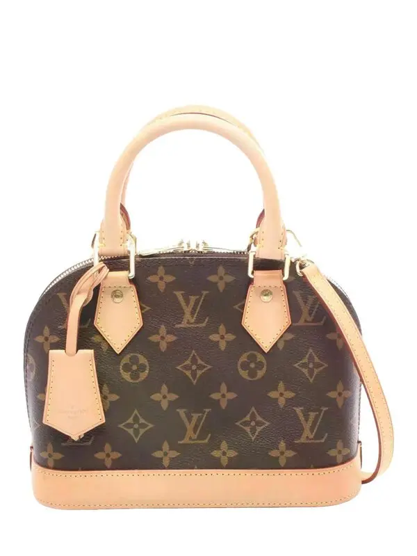 LOUIS VUITTON Monogram Alma Bb Satchel - Brown