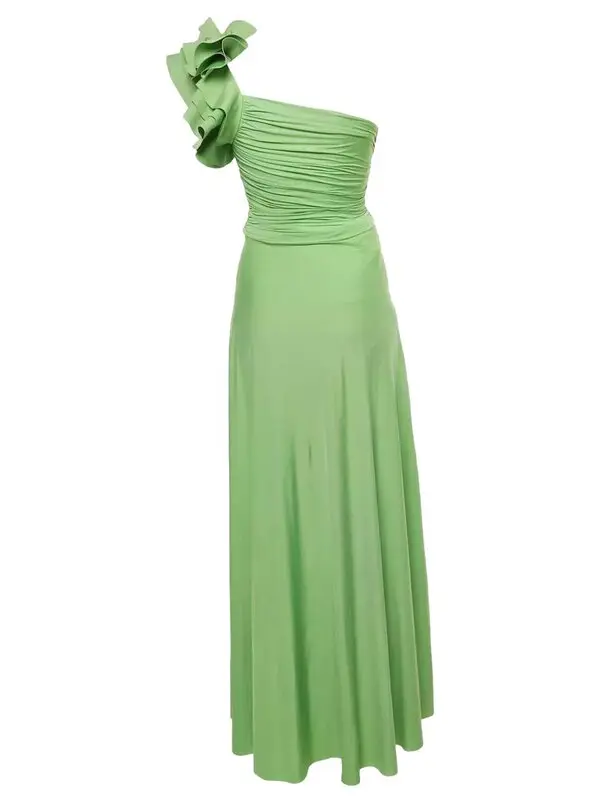 MAYGEL CORONEL One-shoulder Maxi Dress - Green