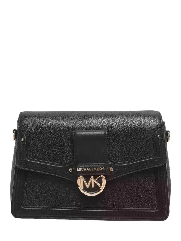 Michael Kors Structured Leather Shoulder Bag - Black