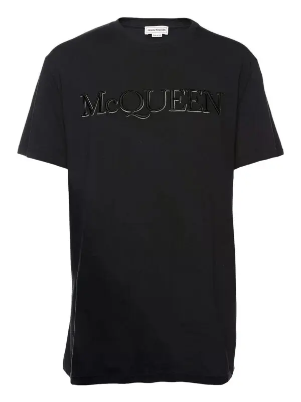 Alexander McQueen Jersey Logo T-shirt - Black