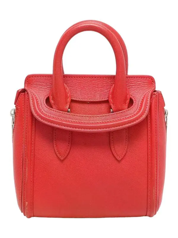 Alexander McQueen Mini Heroine Leather Tote - Red