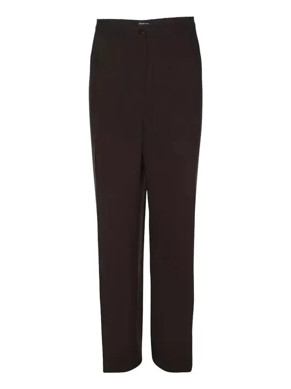 ELENA MIRO` Elastic-waistband Trousers - Brown