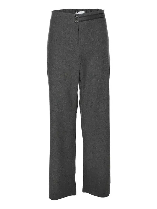 Marina Rinaldi Straight-leg Tailored Trousers - Grey