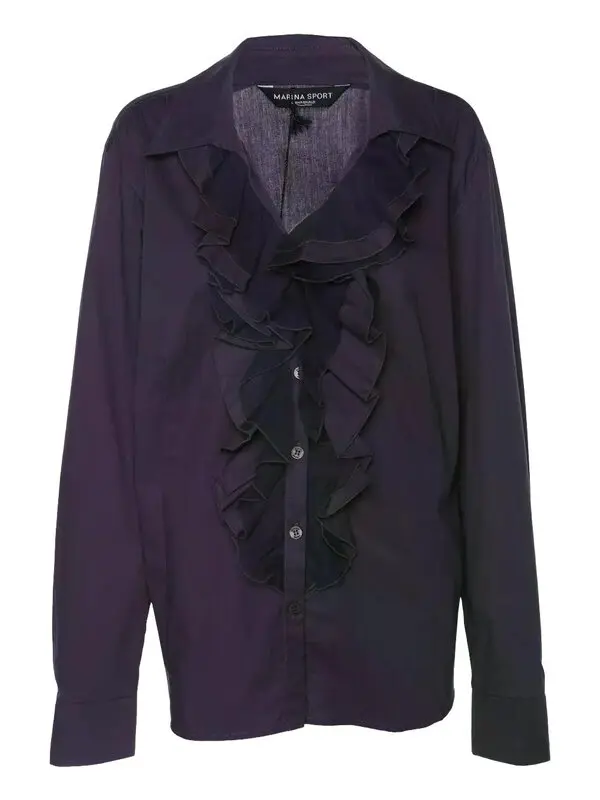 Marina Rinaldi Ruffle-detailing Blouse - Purple