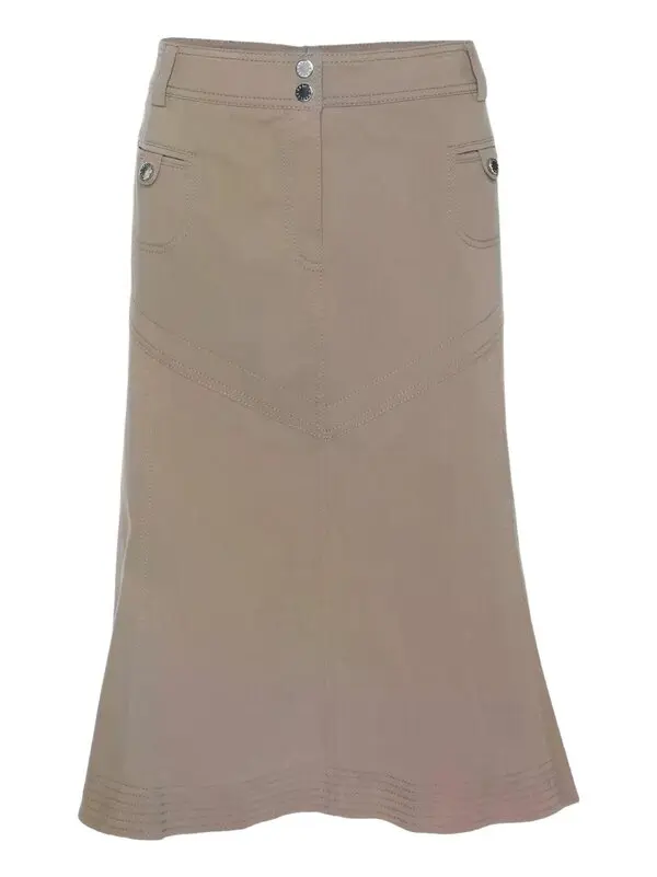 BASLER Zip Midi Skirt - Neutrals