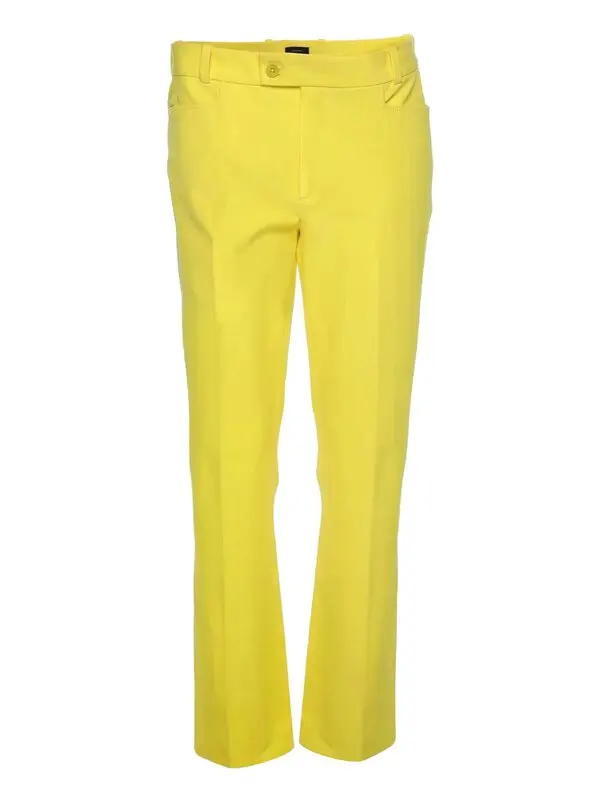 JOSEPH Pressed-crease Trousers - Yellow