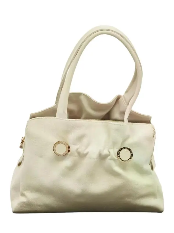 BVLGARI Twist Leather Tote - Neutrals