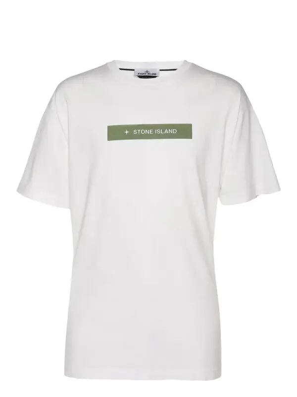Stone Island Relaxed-fit Logo T-shirt - White