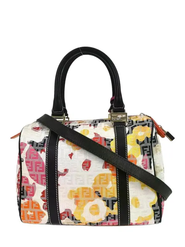 Fendi 2012 Zucchino Floral Forever Tote Bag - White