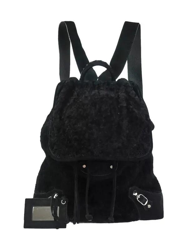 Balenciaga 2015 Traveller Suede Backpack - Black