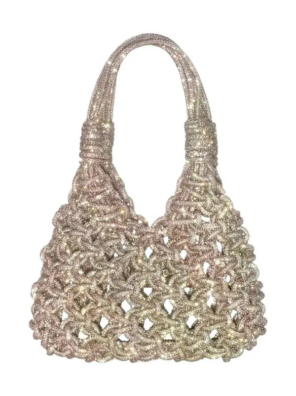 HIBOURAMA Mini Vannifique Embellished Tote Bag - Neutrals