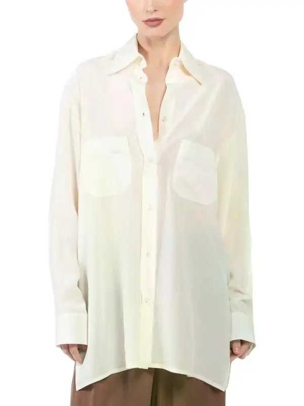 Dusan Boyfriend's Pocket Shirt - Neutrals