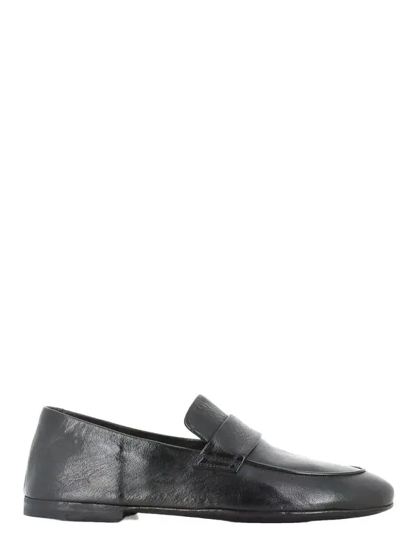 Officine Creative Strap-detail Leather Loafers - Black