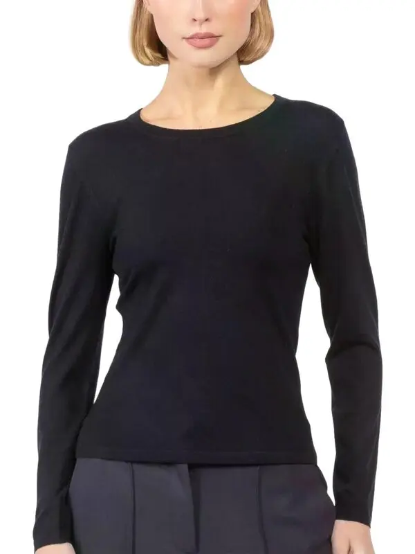 PATRICK ASSARAF Crew-neck Top - Blue