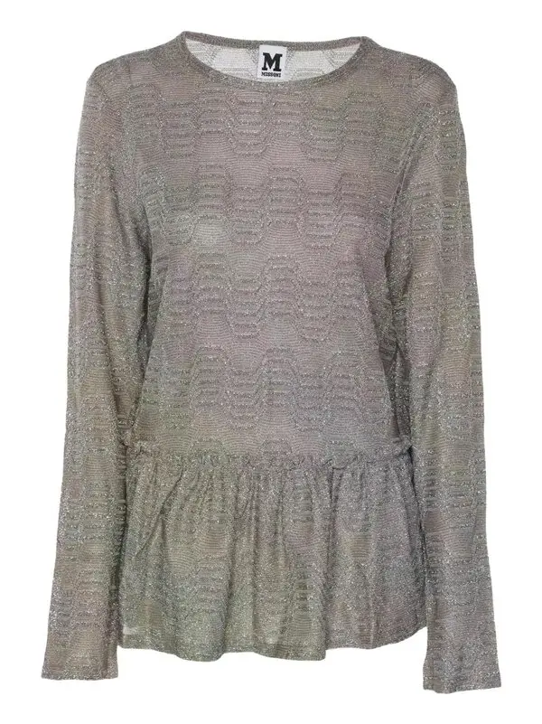 Missoni Metallic Pleated Top - Grey