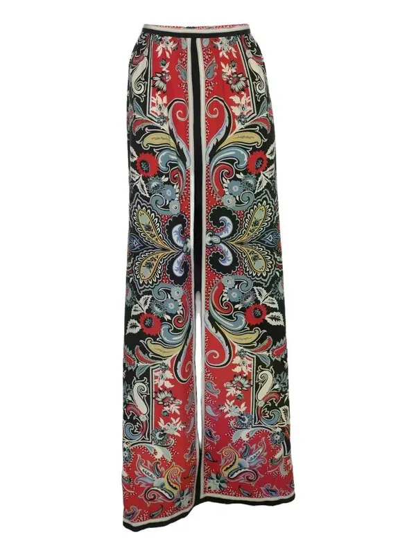 Etro Paisley-print Maxi Skirt - Red