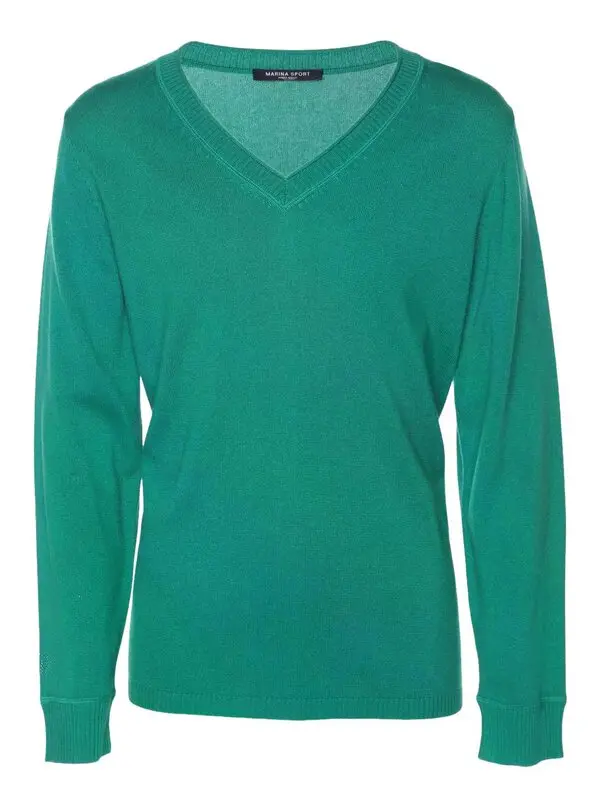 Marina Rinaldi V-neck Sweater - Green