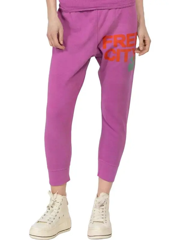 FREECITY Logo-print Track Pants - Pink