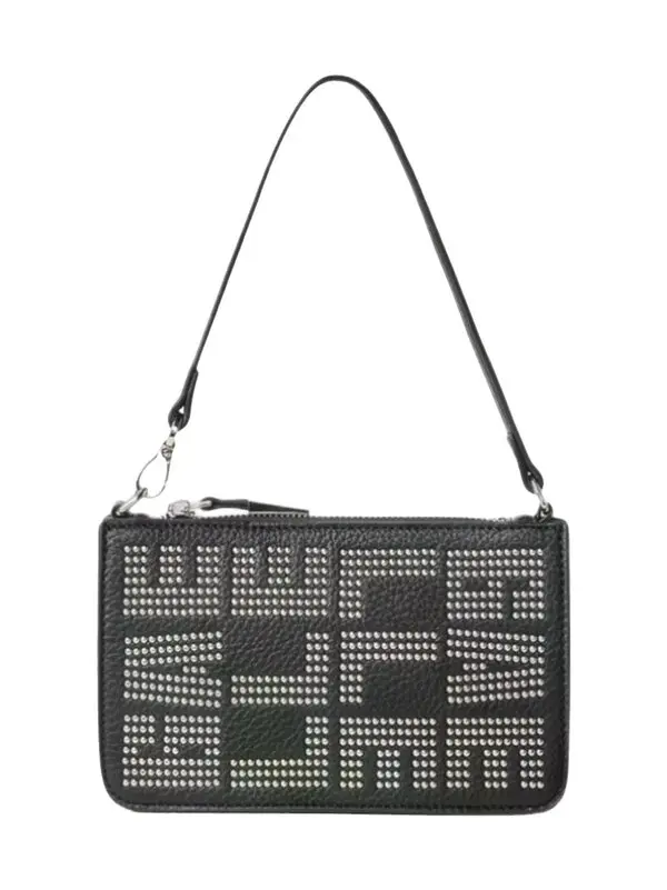 GAELLE Studded Embellishment Shoulder Bag - Black