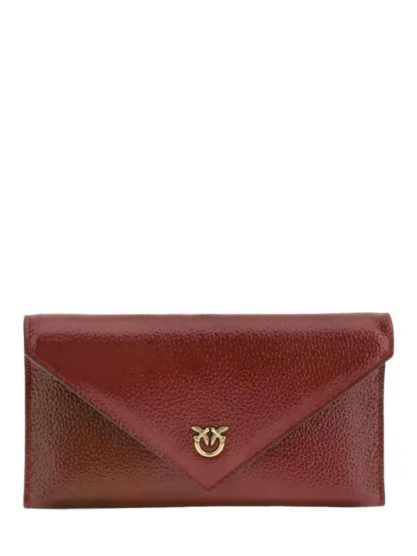 Pinko Love Birds Envelope Chain Clutch Bag - Red