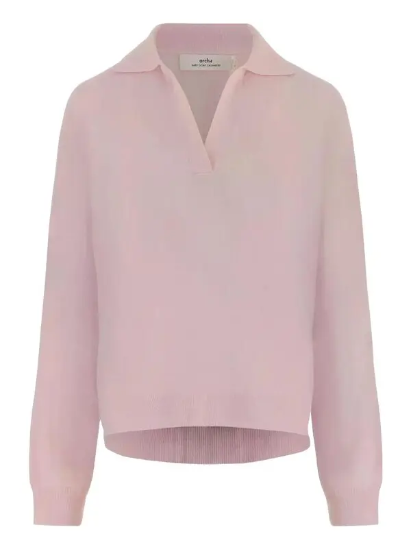 Arch4 V-neck Sweater - Pink