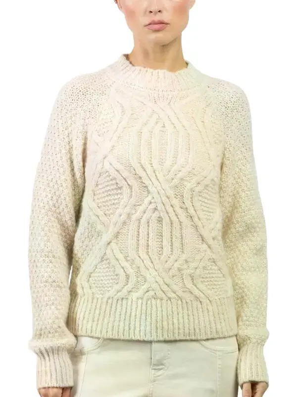 Eleventy Cable-knit Crew-neck Sweater - Neutrals