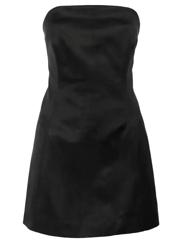Khaite Strapless Mini Dress - Black