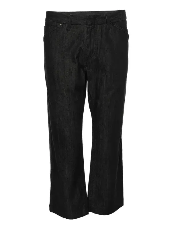 Emporio Armani Side-pocket Denim Trousers - Black