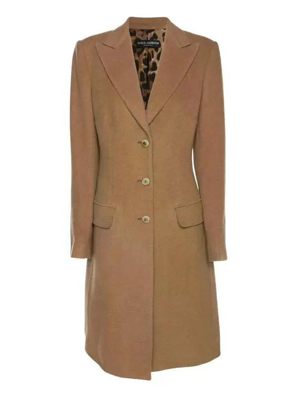 Dolce & Gabbana Double-breasted Mid-length Coat - Brown