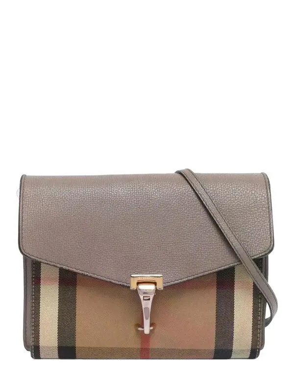 Burberry Check-pattern Crossbody Bag - Neutrals