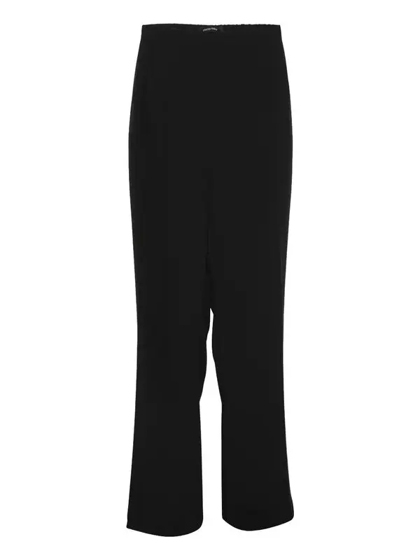 ELENA MIRO` Straight-leg Trousers - Black